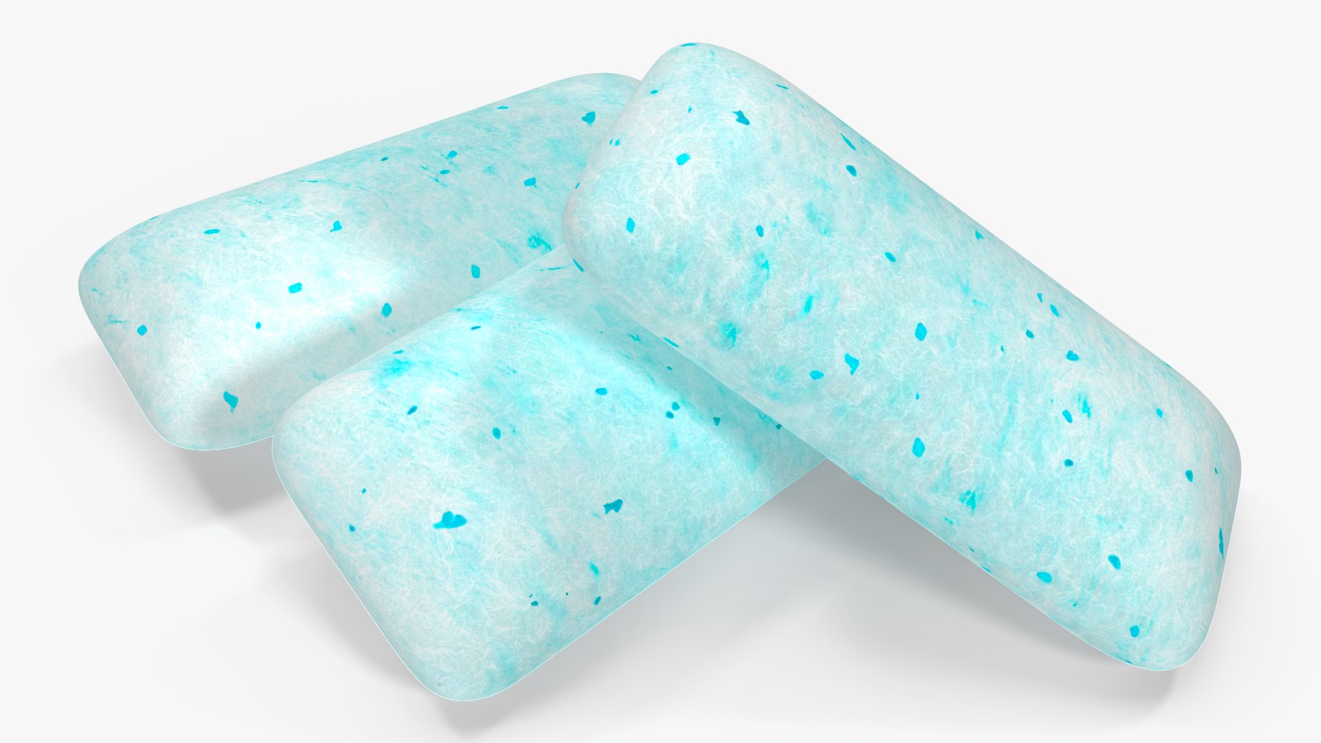 3D Chewing Gum Pads Green - TurboSquid 2046534