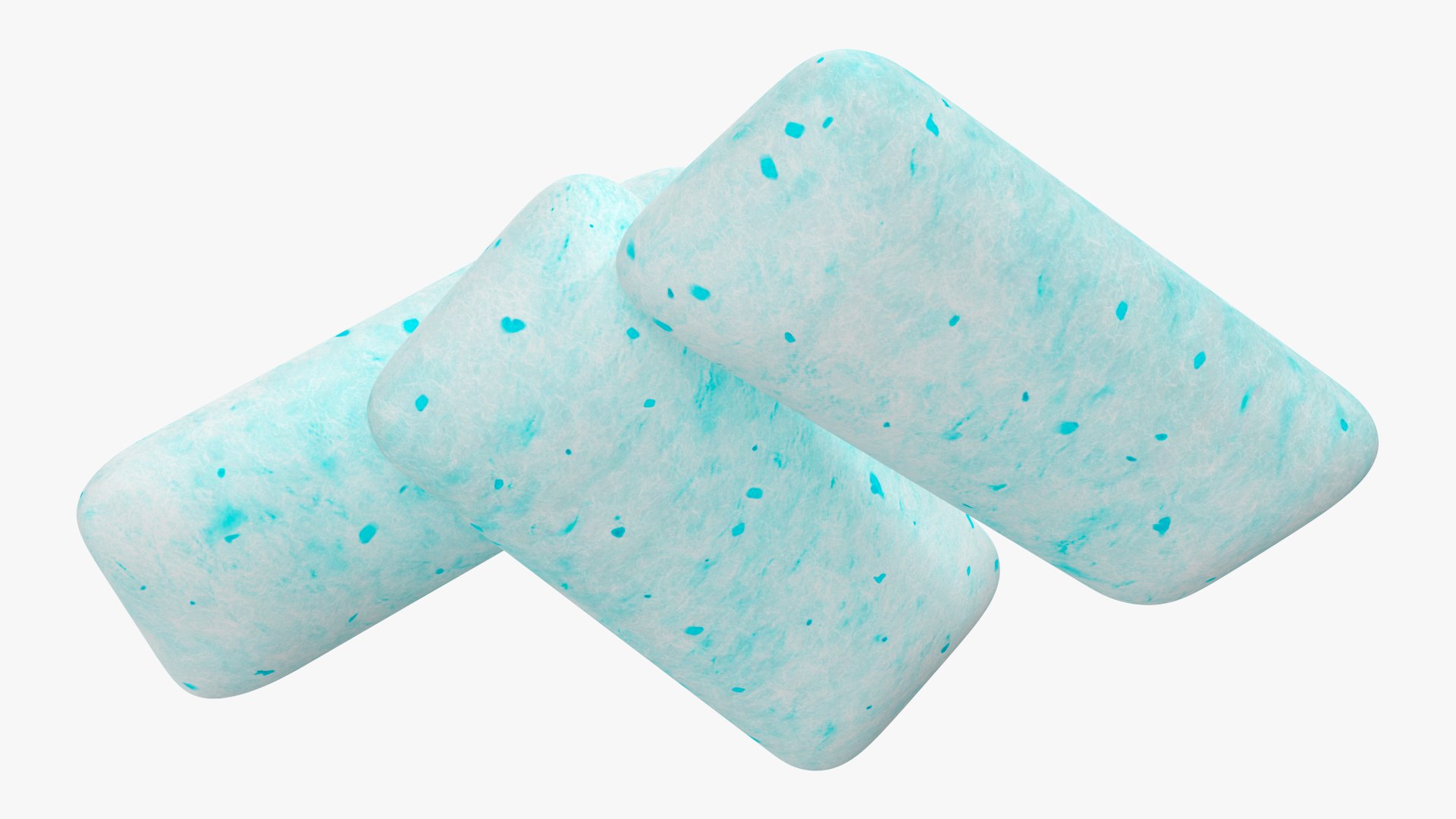 3D Chewing Gum Pads Green - TurboSquid 2046534