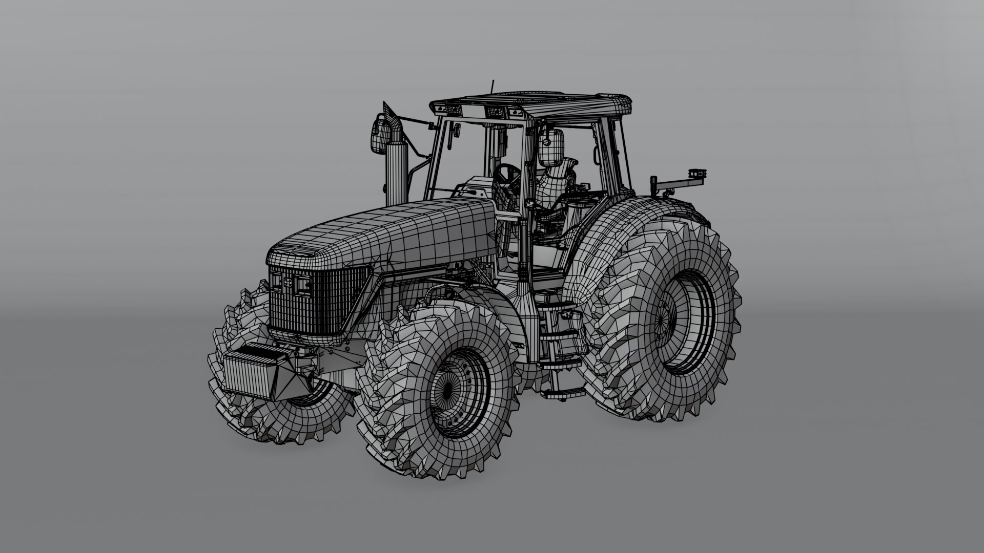 3D 3D Tractor Model High-Quality Asset - TurboSquid 2325414