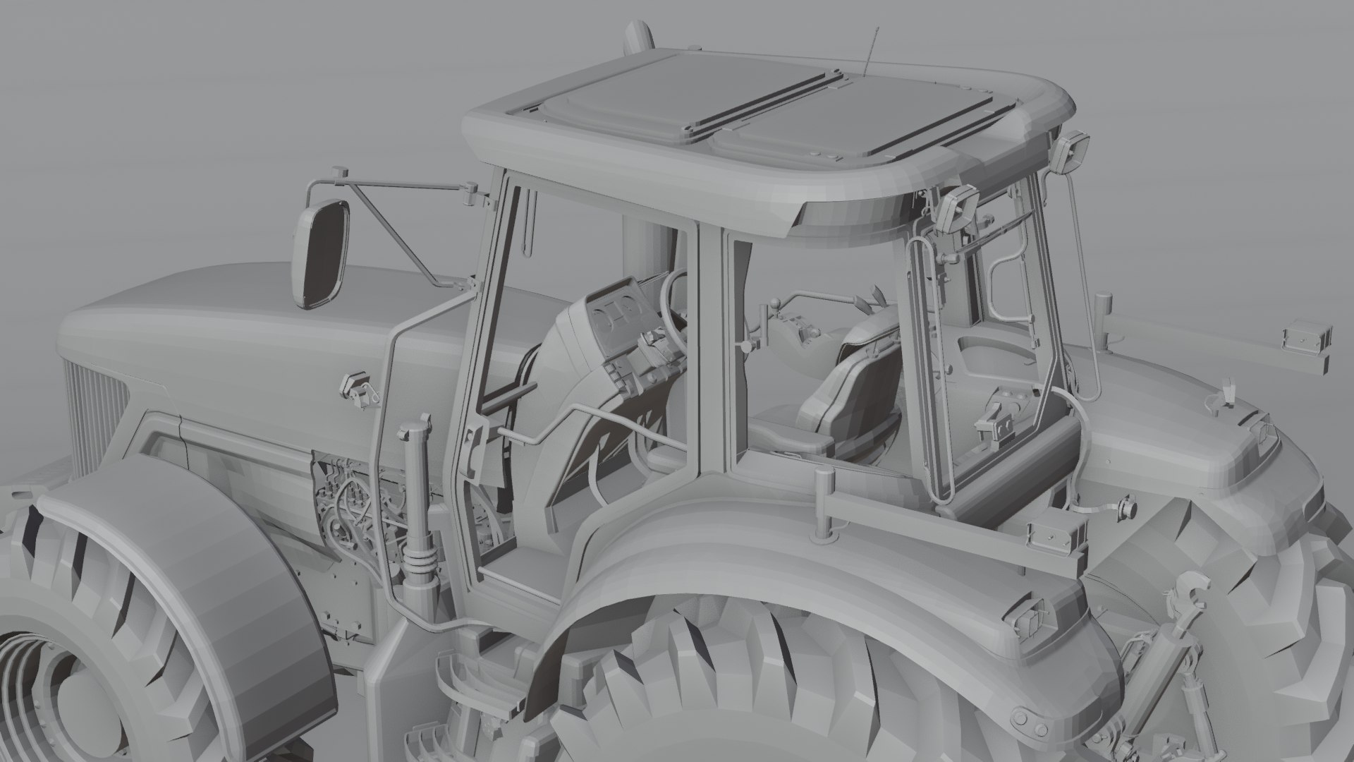 3D Modern Farm Tractor 3D Model High-Quality PBR Textured - TurboSquid ...