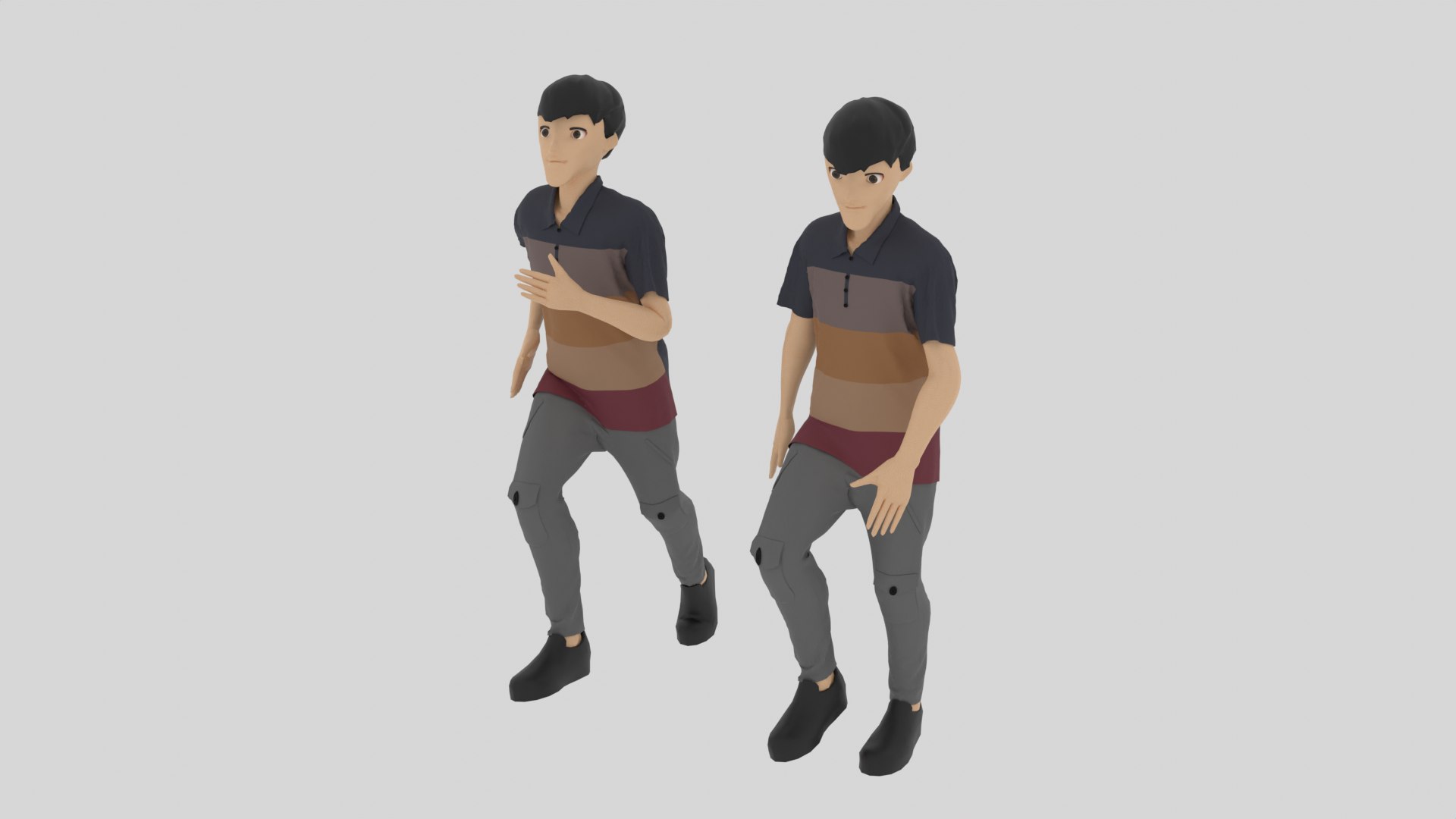 3D Cartoon Character Walking And Running Animation - TurboSquid 2004038