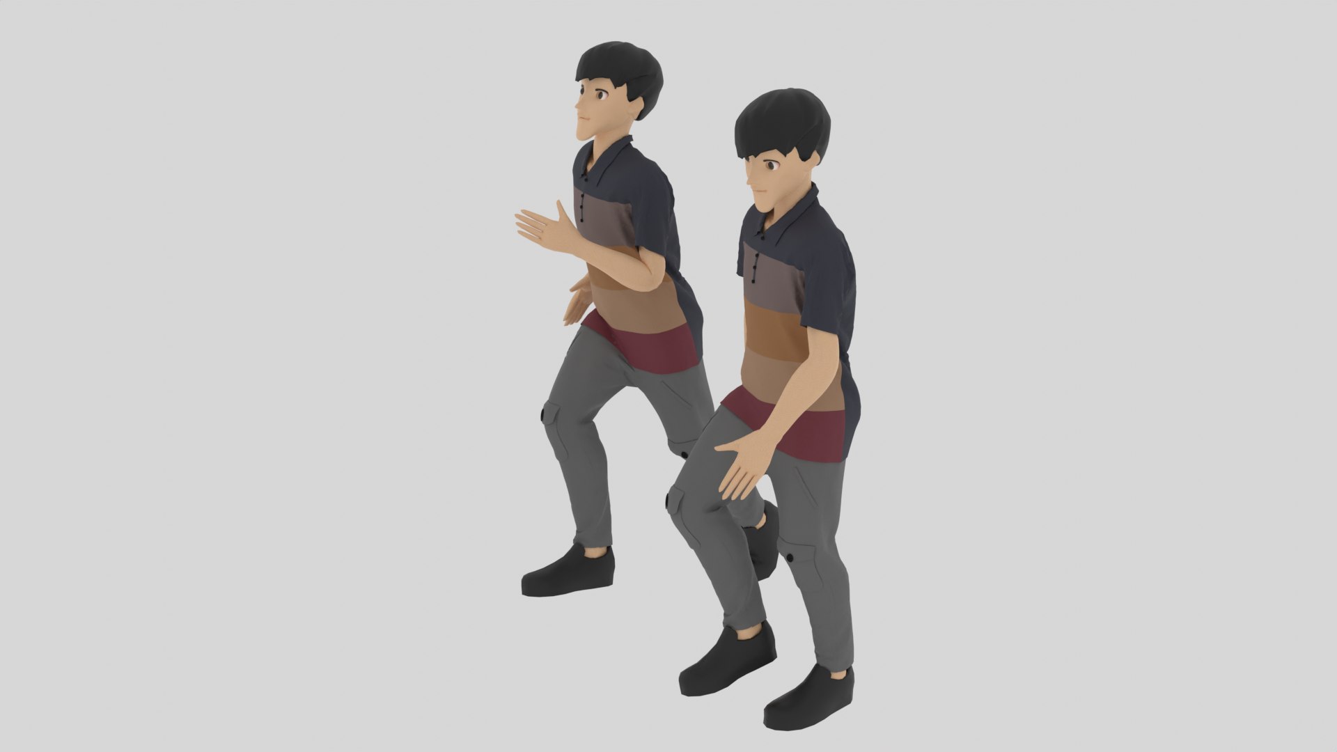 3D Cartoon Character Walking And Running Animation - TurboSquid 2004038