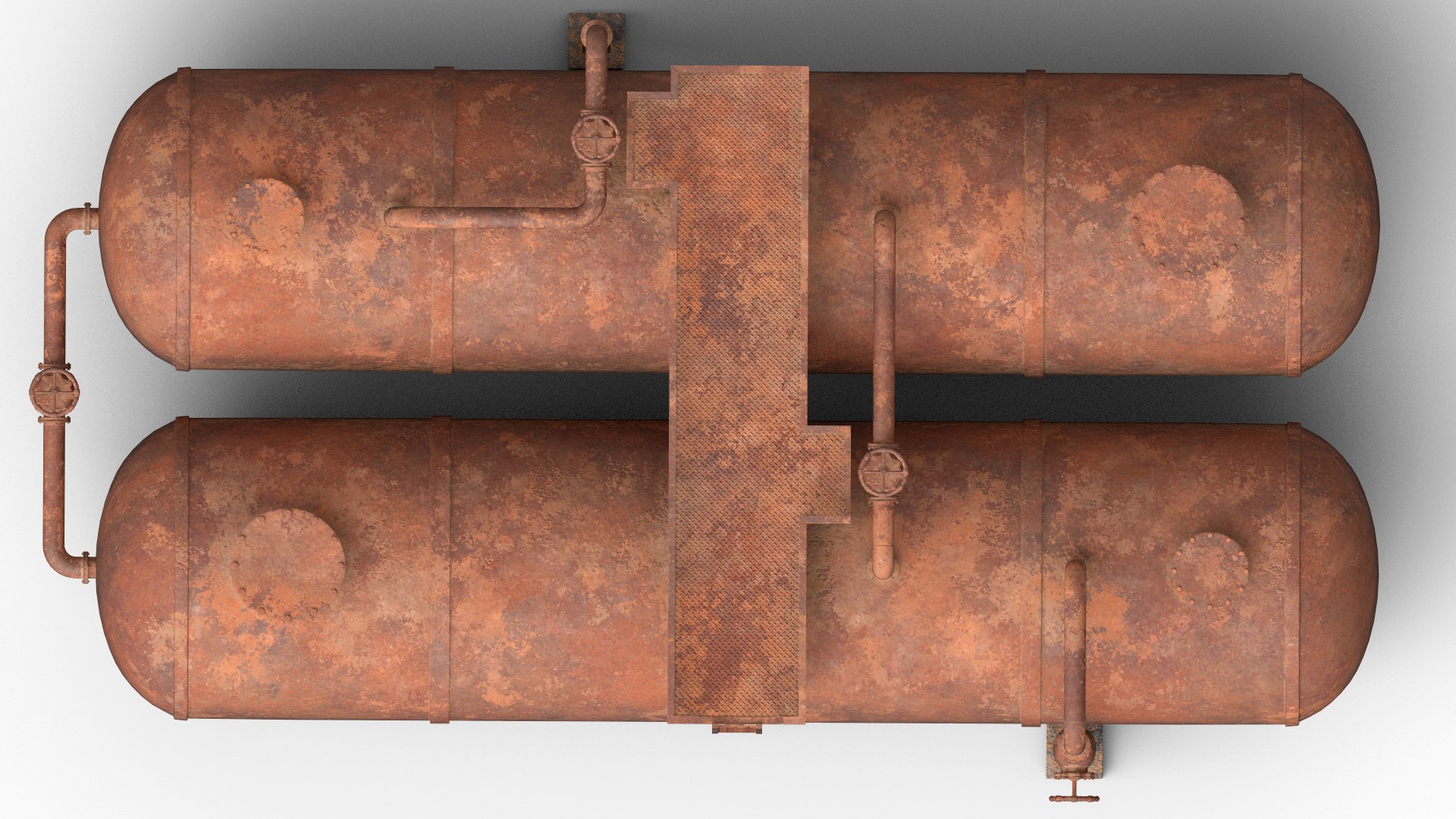 3D Rusty industrial tank model - TurboSquid 1880511