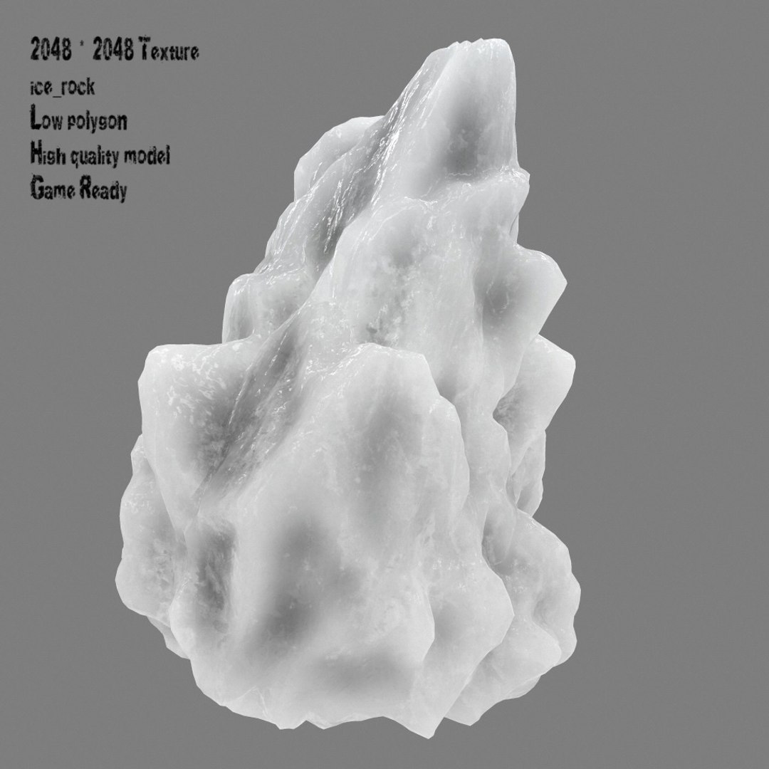 3D ice snow model - TurboSquid 1187342