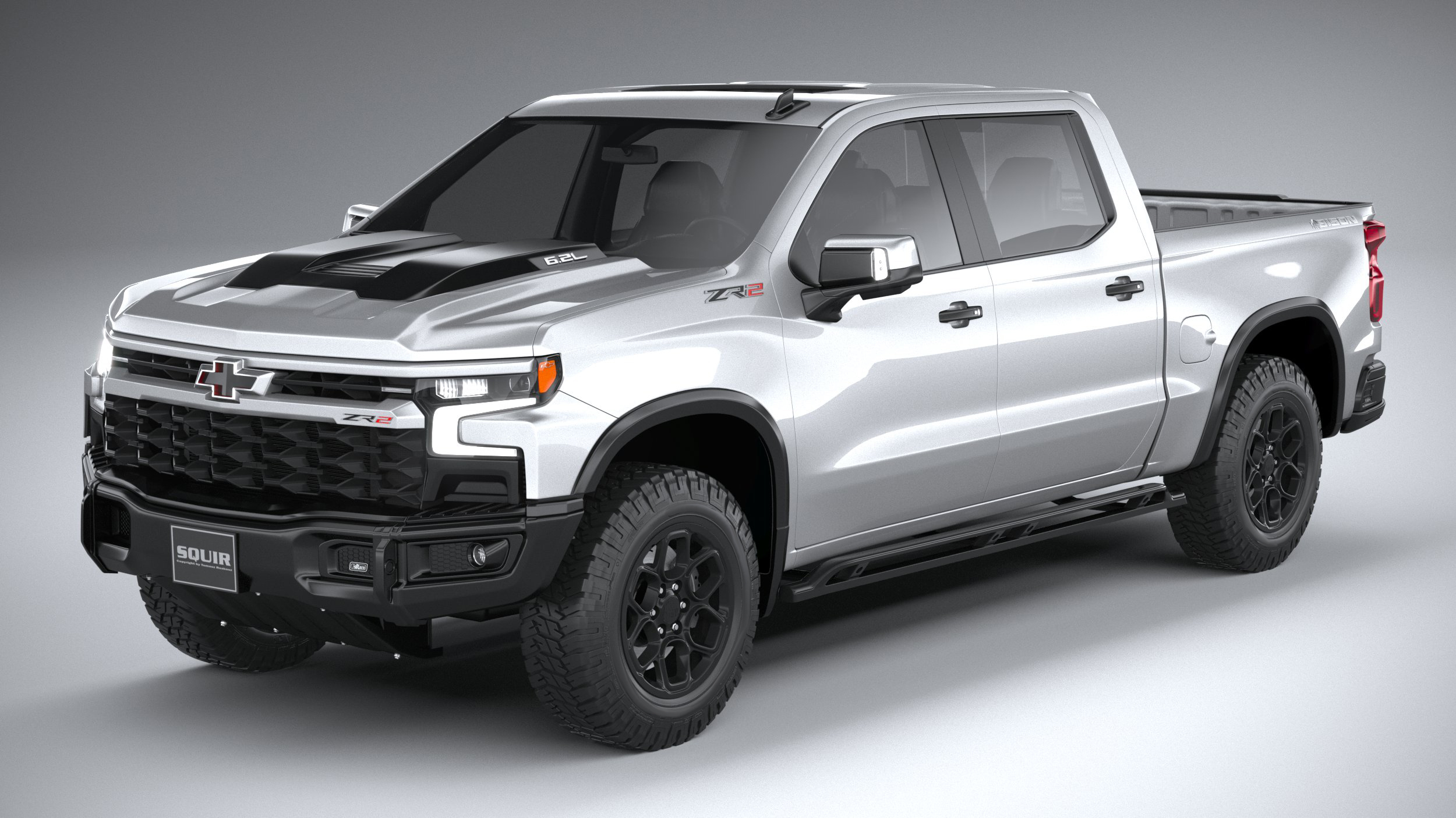 modelo 3d Chevrolet Silverado ZR2 Bison 2023 - TurboSquid 1986273