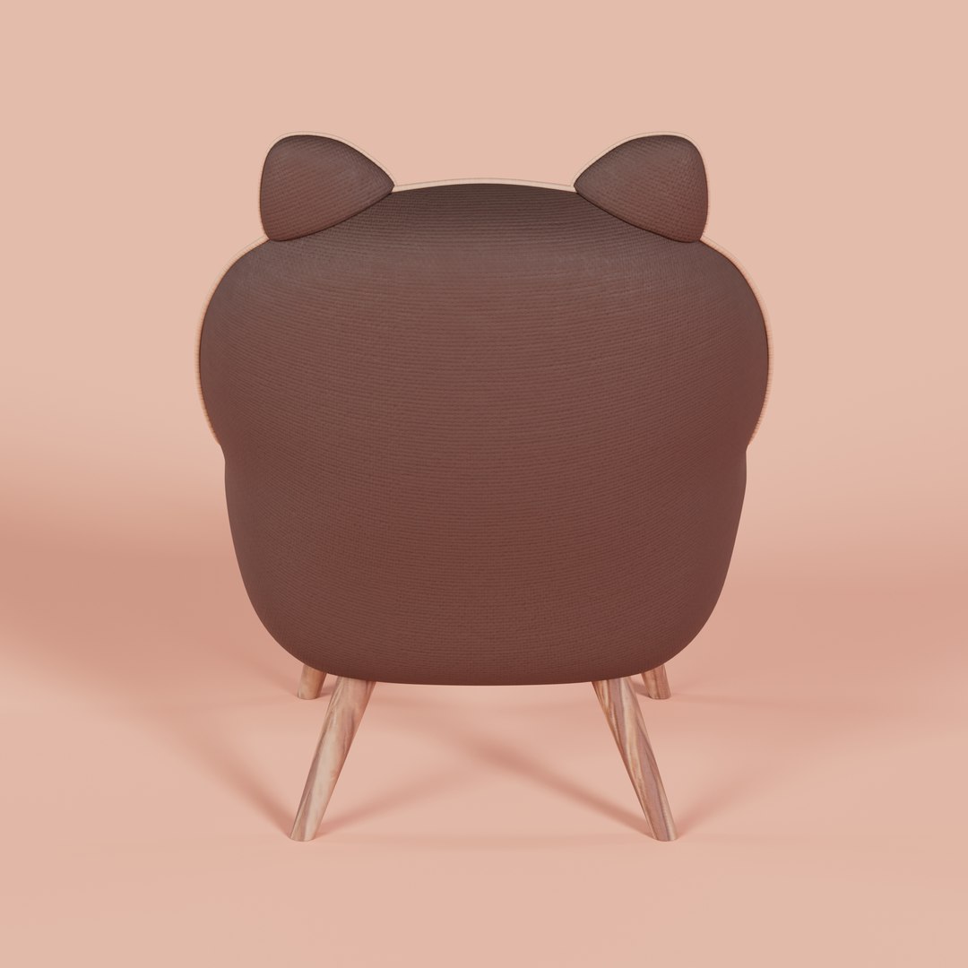 Cat Face Chair 4 3D Model - TurboSquid 2283868