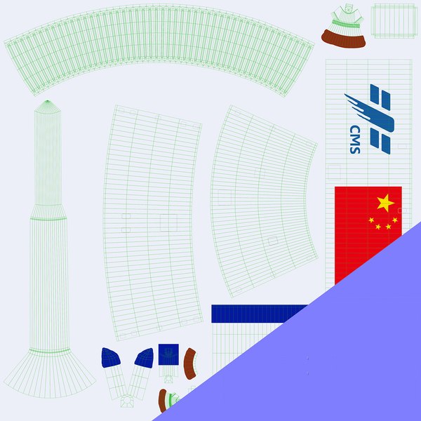 3D model Long March and Shenzhou - TurboSquid 1779507