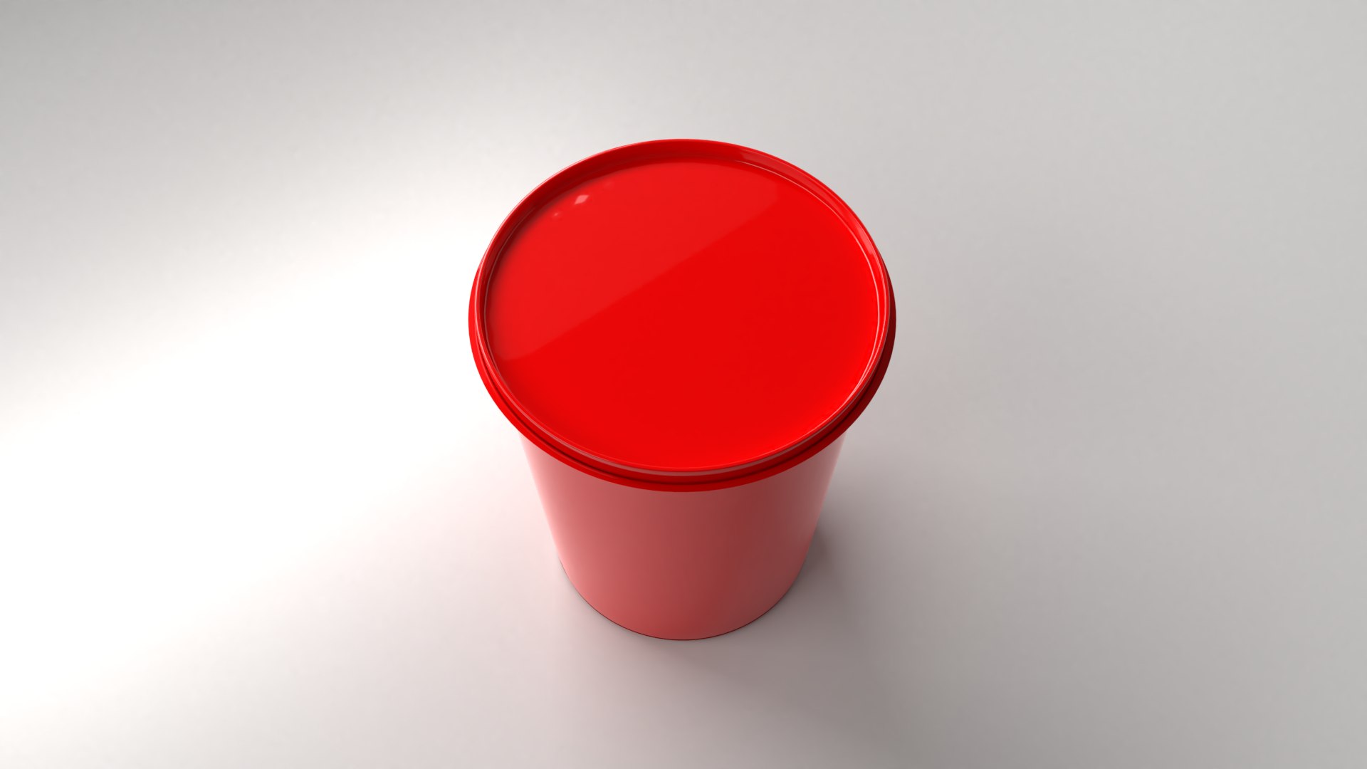 3D Red Ice Cream Container - TurboSquid 1481609