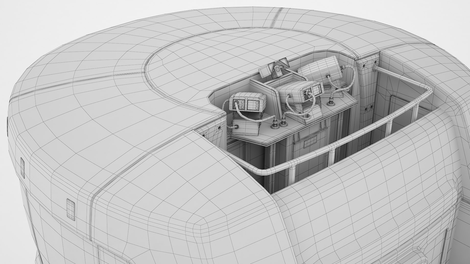 Airplane Simulator Machine 04 3D Model - TurboSquid 2013417
