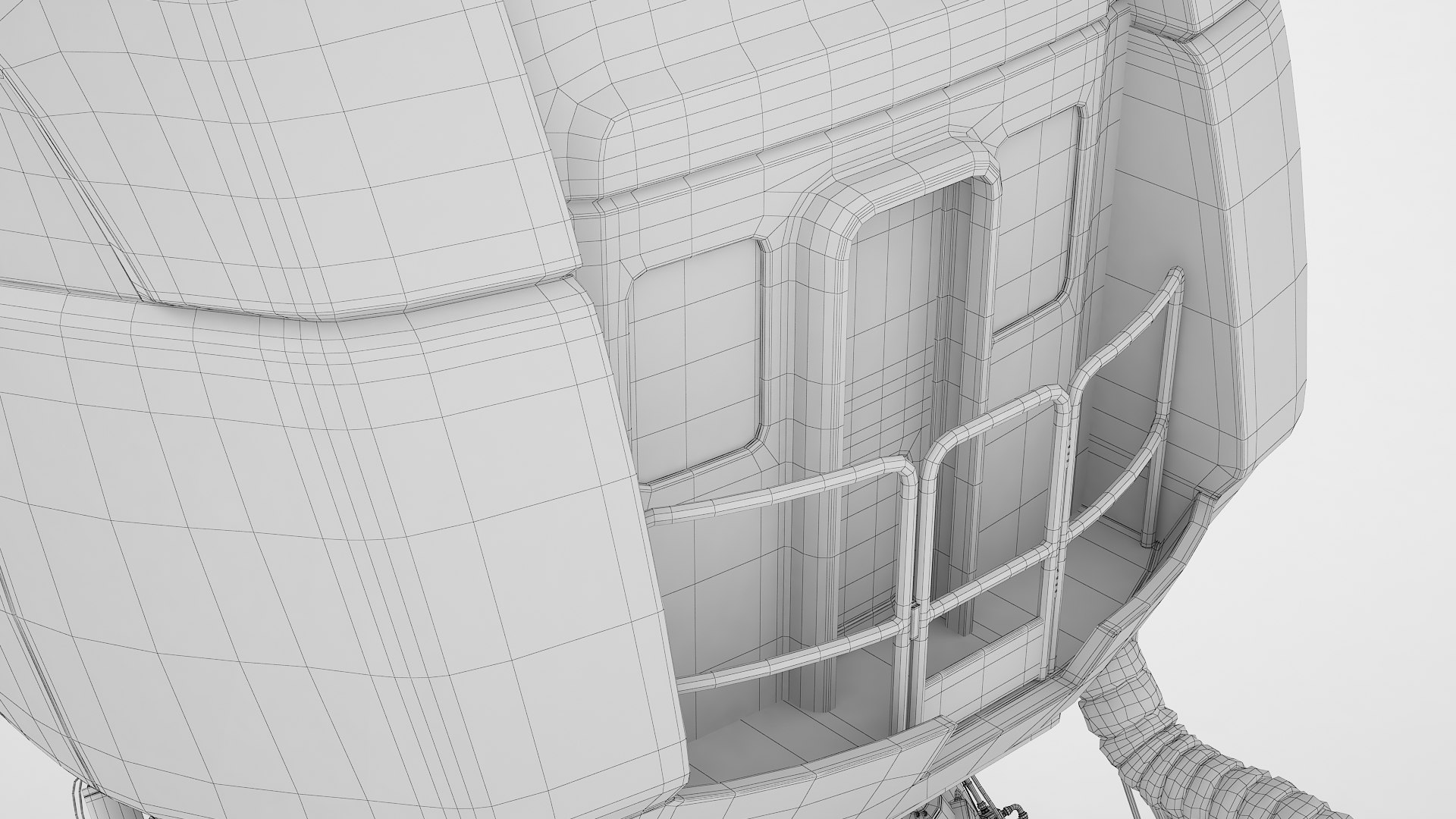 Airplane Simulator Machine 04 3D Model - TurboSquid 2013417