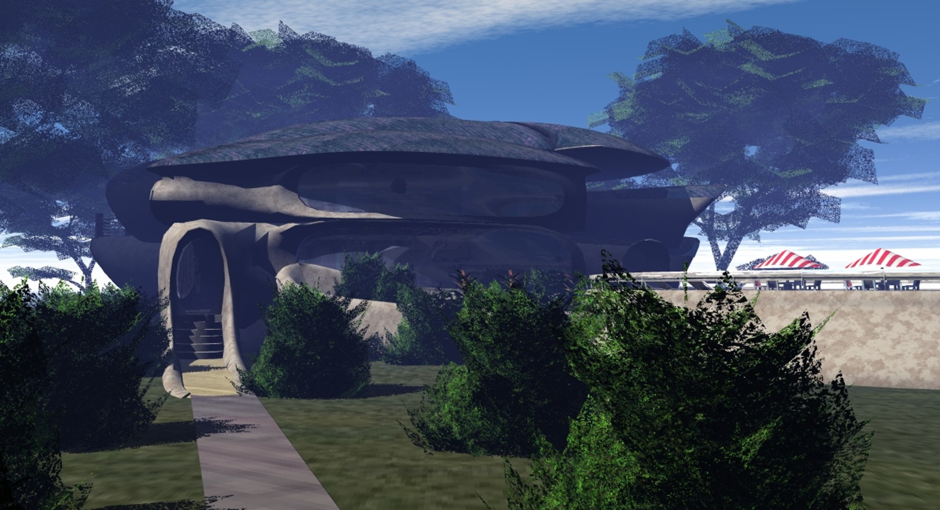 3d Model Of Futuristic House