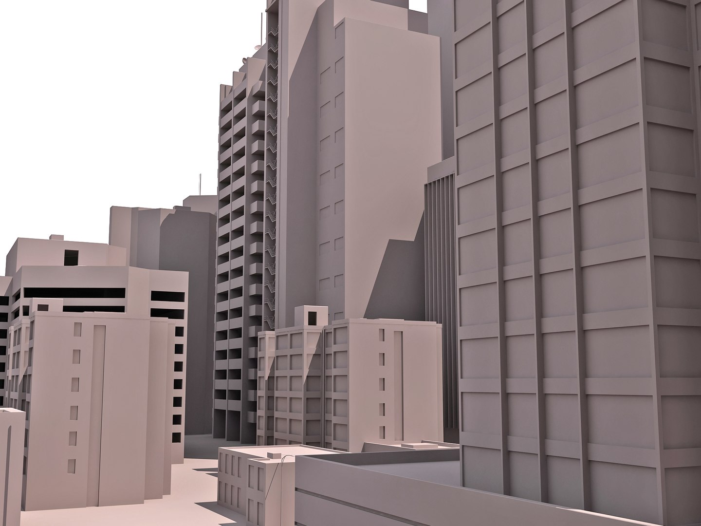 Town Build City Street 3d 3ds