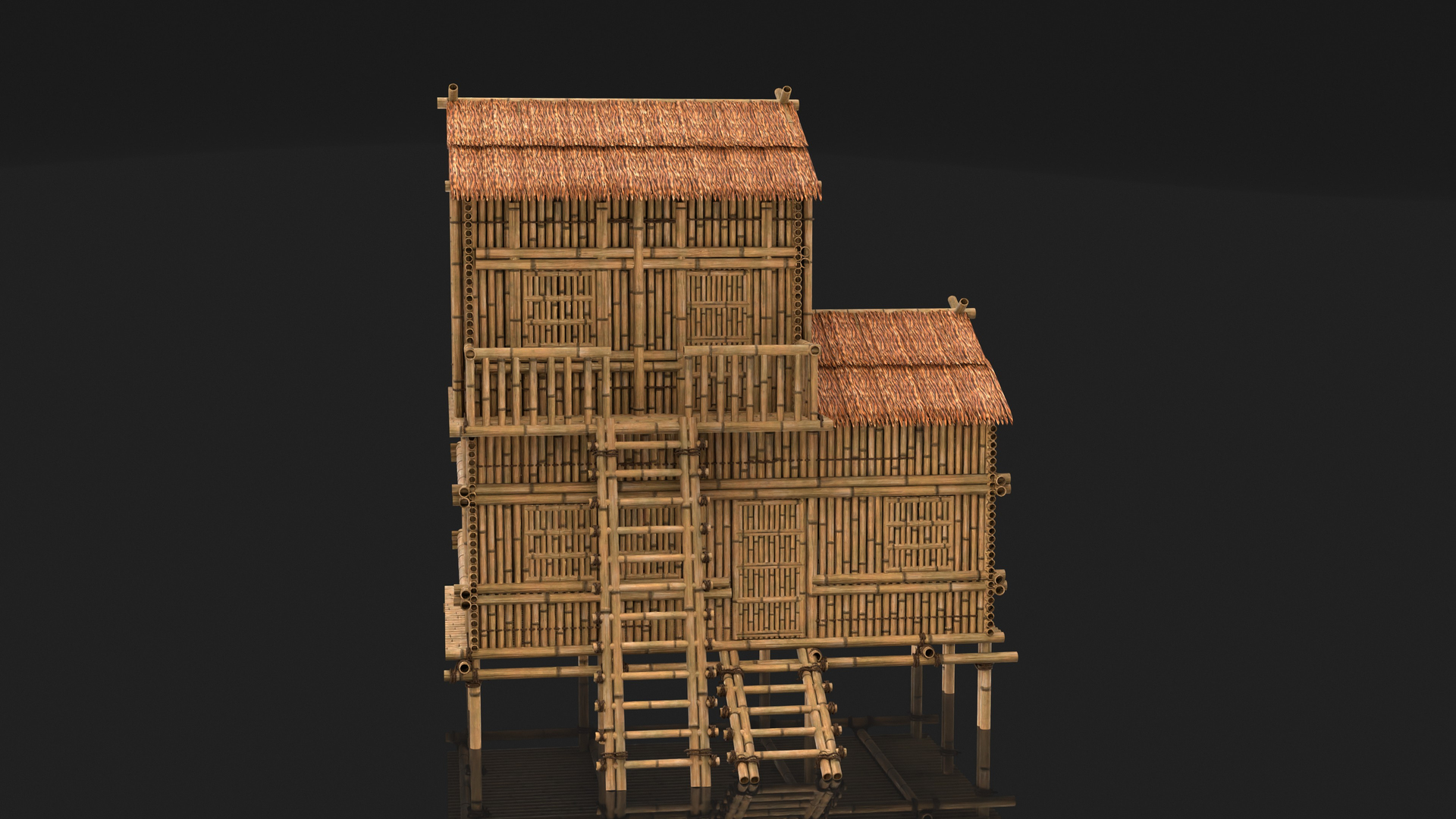 3D Bamboo House 5 - Jungle Hut - TurboSquid 2342716