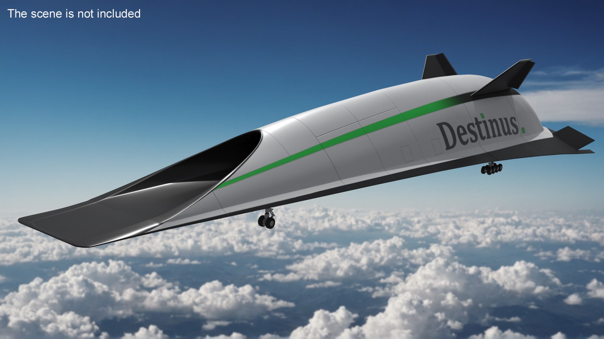 Hypersonic Plane Destinus S New Rigged 3D Model - TurboSquid 2325600