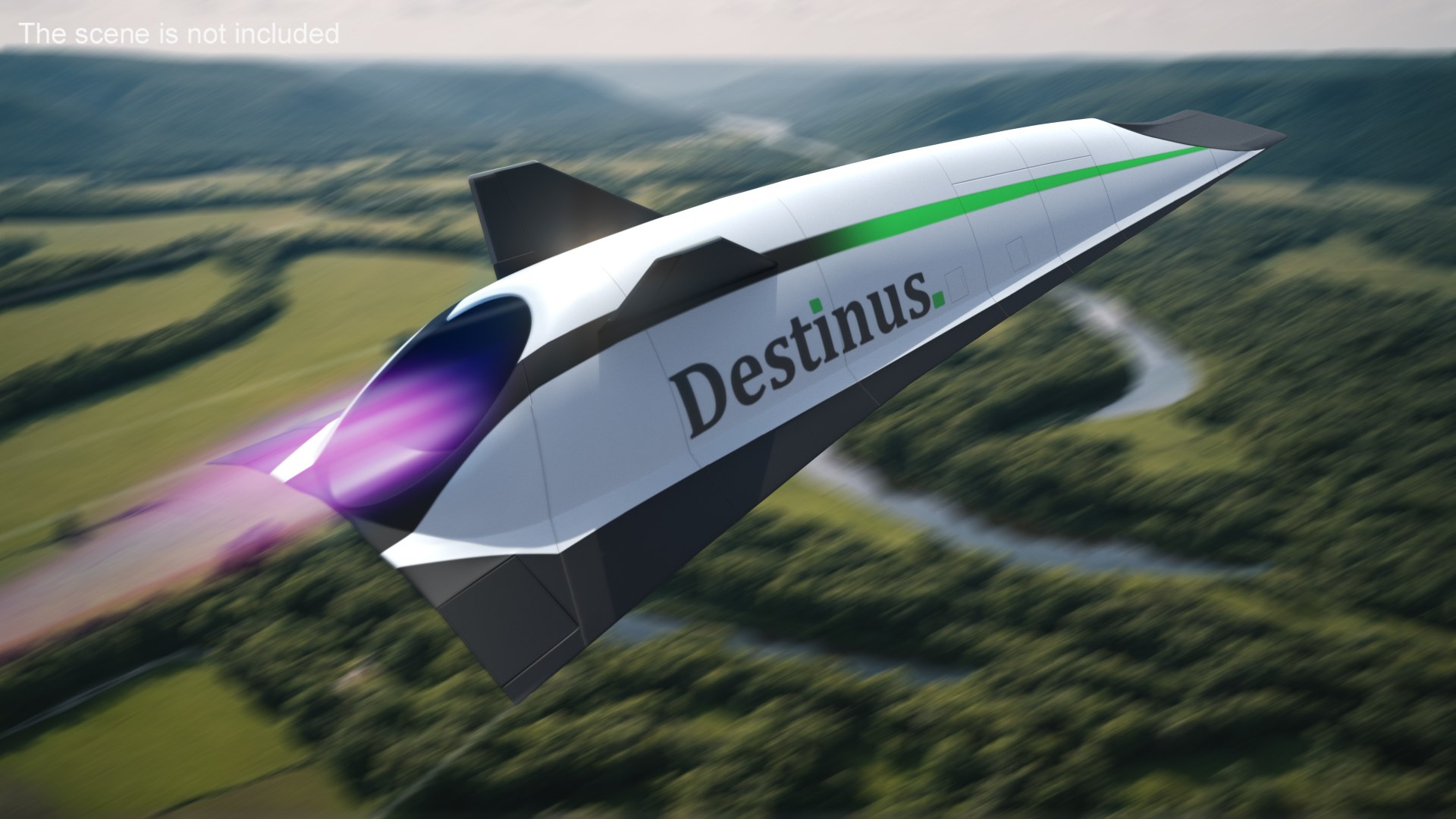 Hypersonic Plane Destinus S New Rigged 3D Model - TurboSquid 2325600