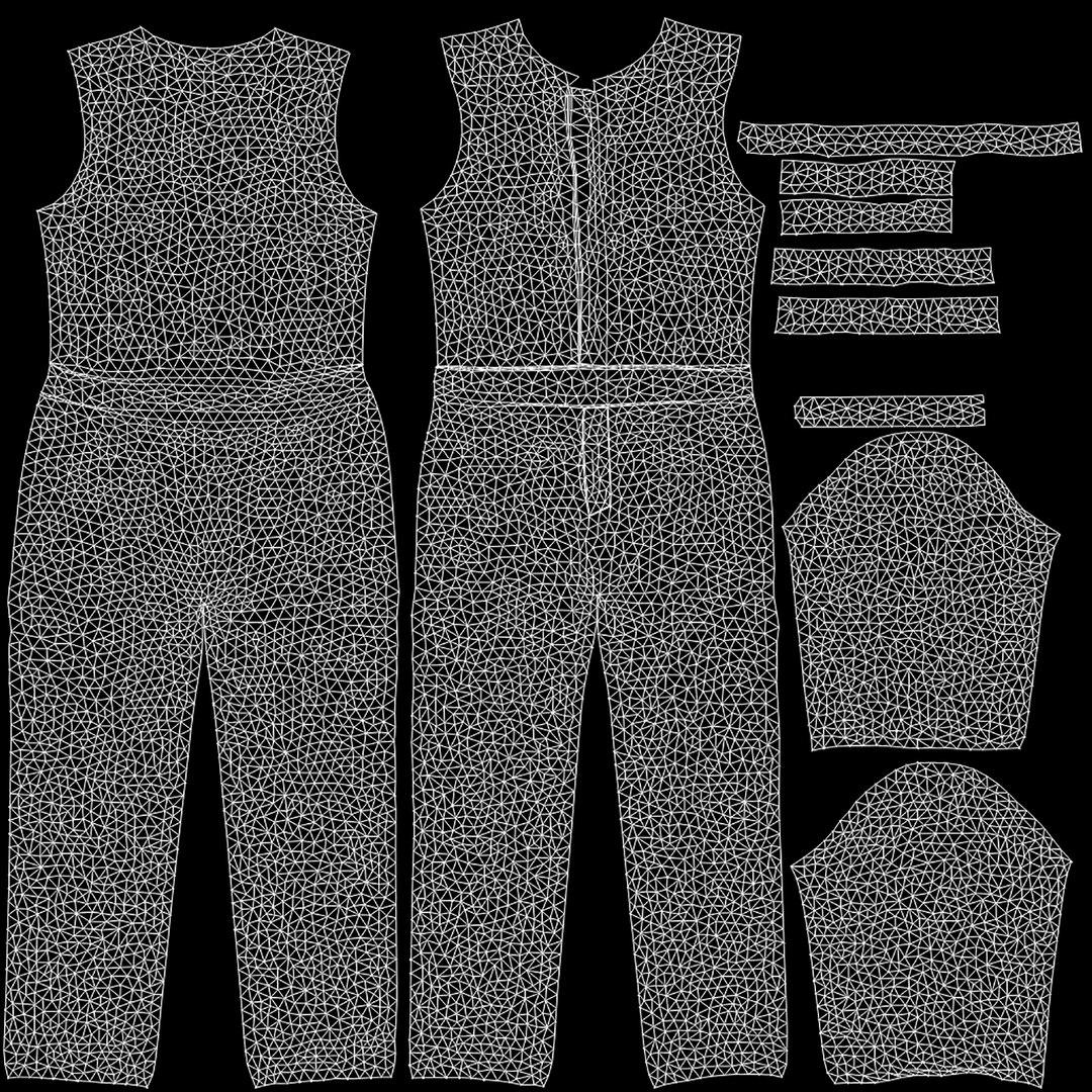 3D Female Racer Outfit - TurboSquid 1905404