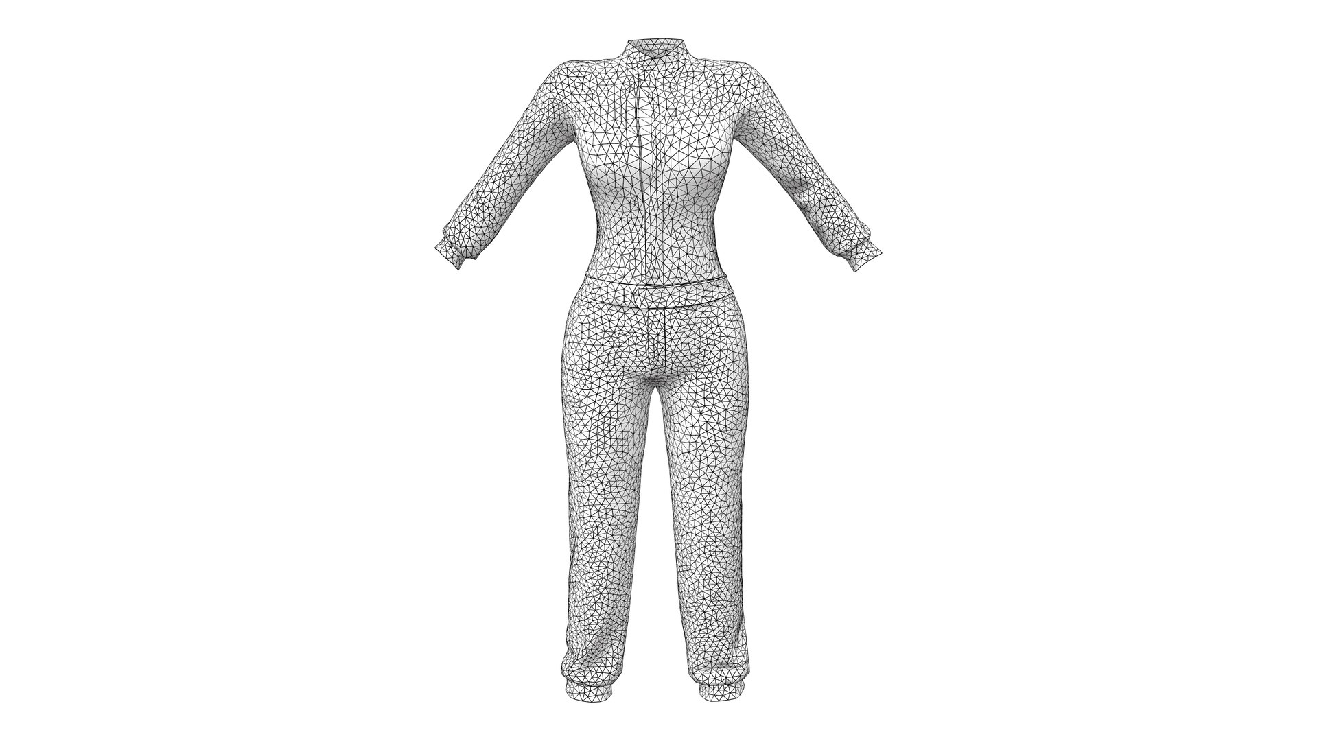 3D Female Racer Outfit - TurboSquid 1905404