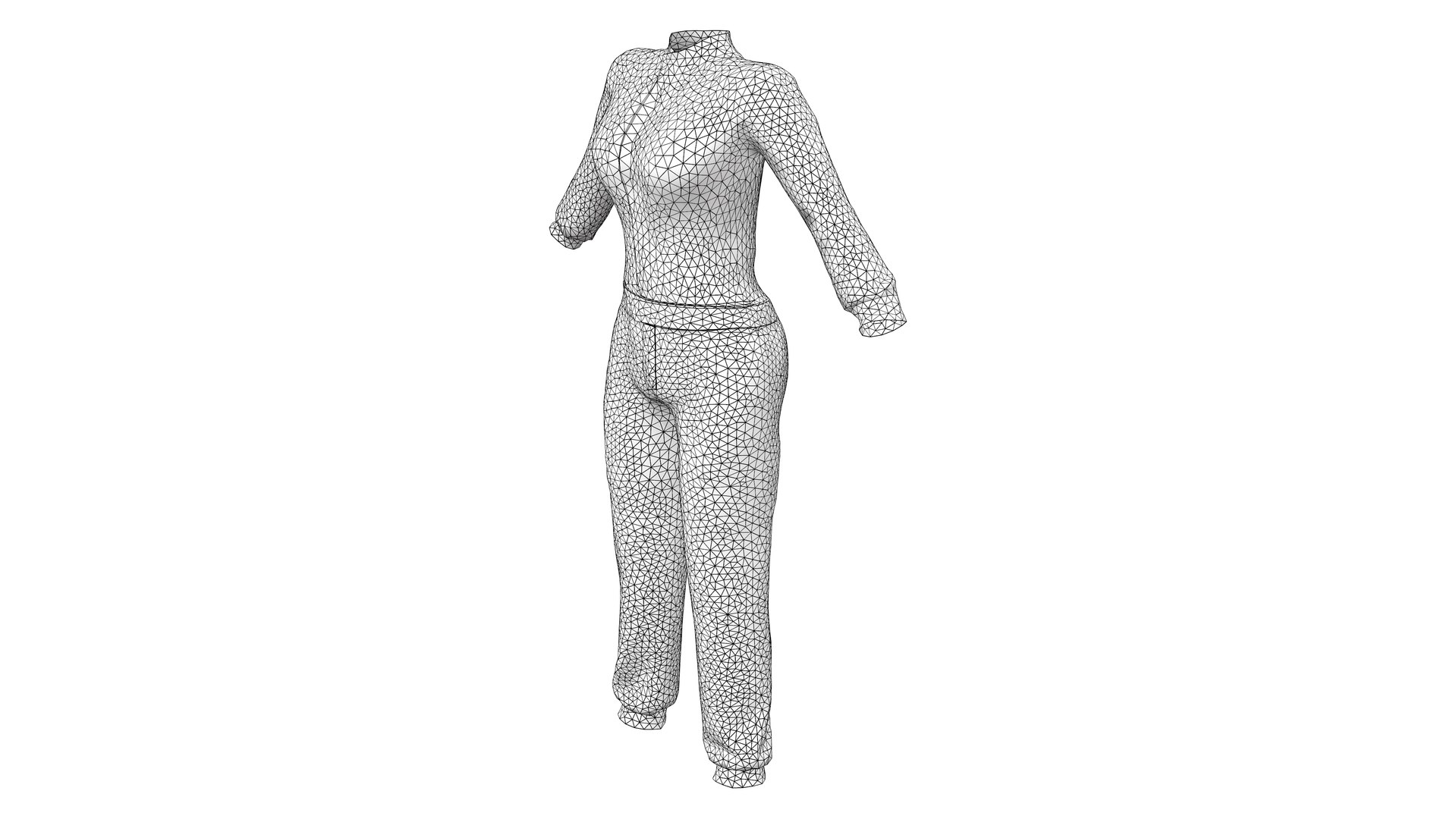 3D Female Racer Outfit - TurboSquid 1905404