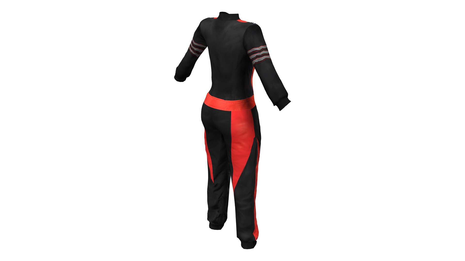 3D Female Racer Outfit - TurboSquid 1905404