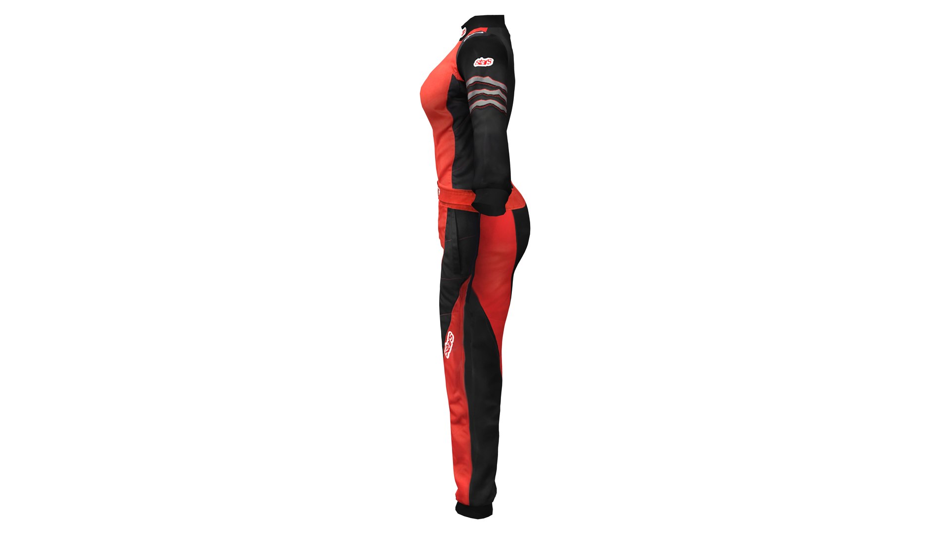 3D Female Racer Outfit - TurboSquid 1905404