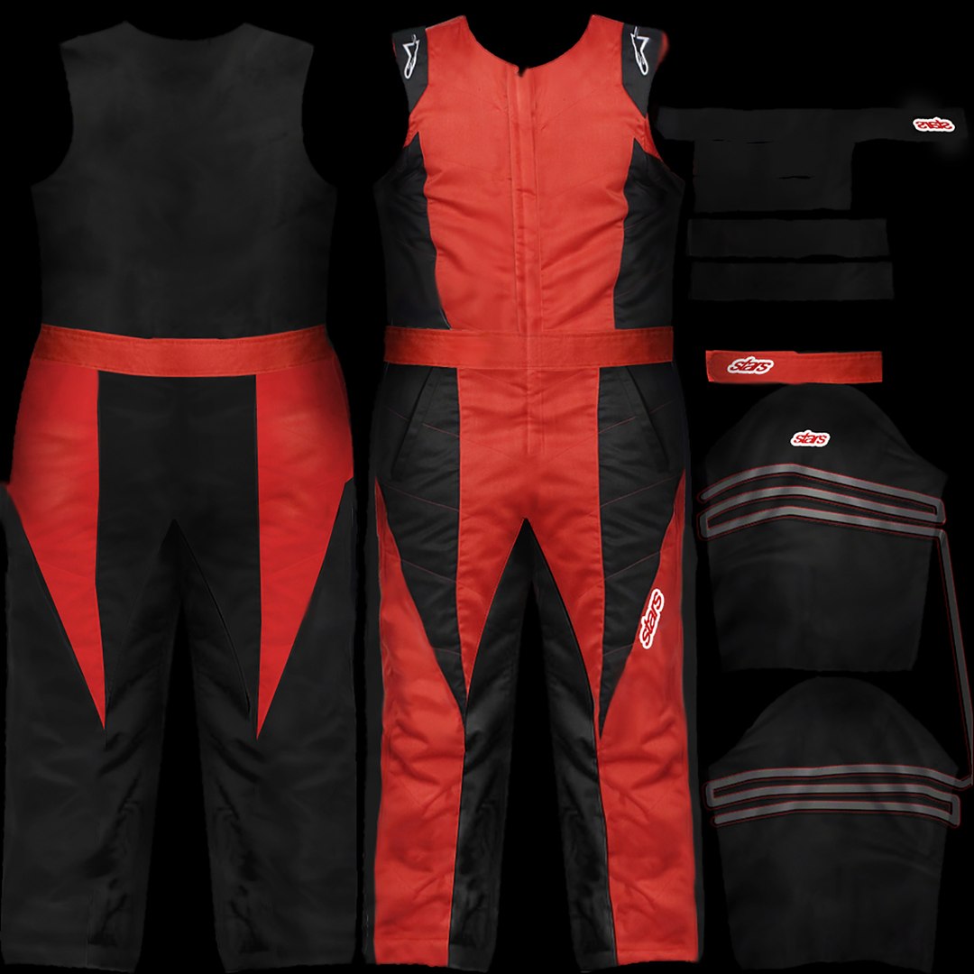 3D Female Racer Outfit - TurboSquid 1905404