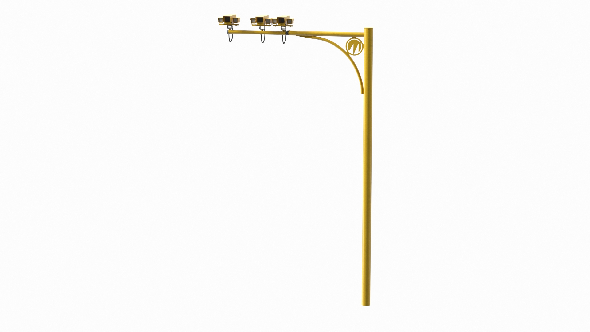 3D Model Average Speed Cameras Mounted On Pole - TurboSquid 1773077