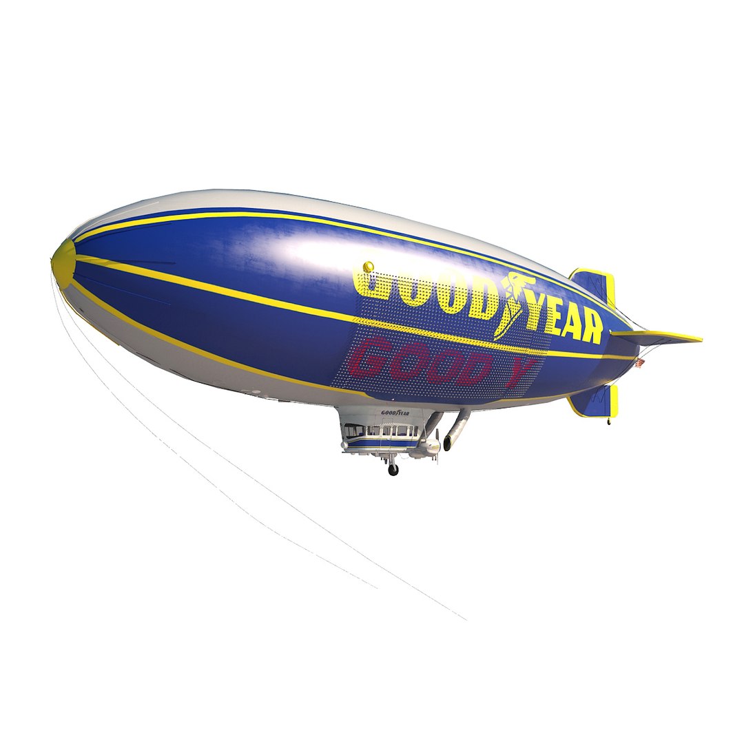 Good Year Blimp 3d Max