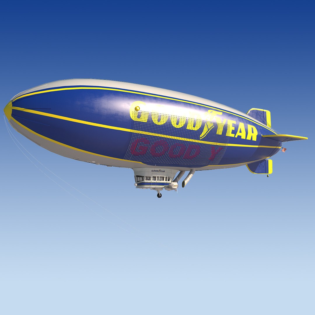 Good Year Blimp 3d Max