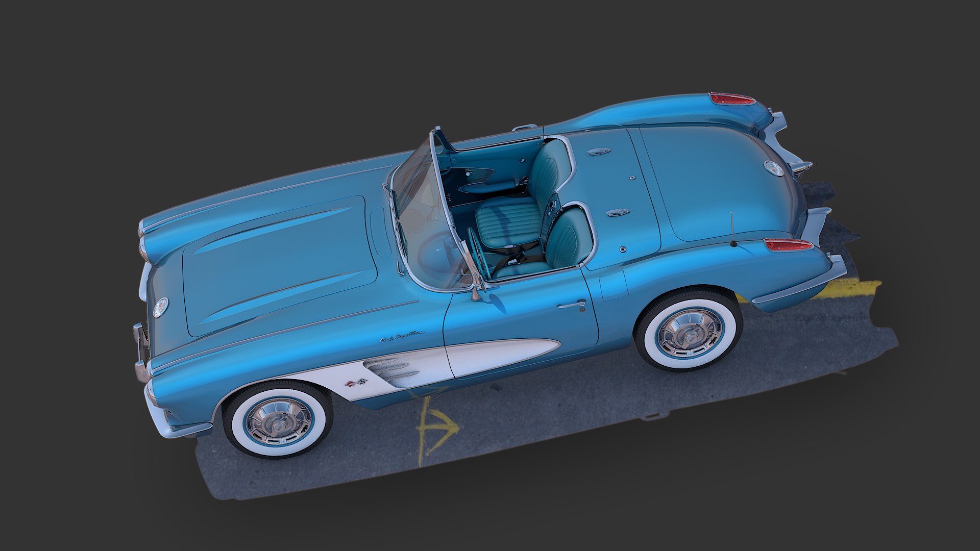 3D Chevrolet Corvette C1 - TurboSquid 2304010