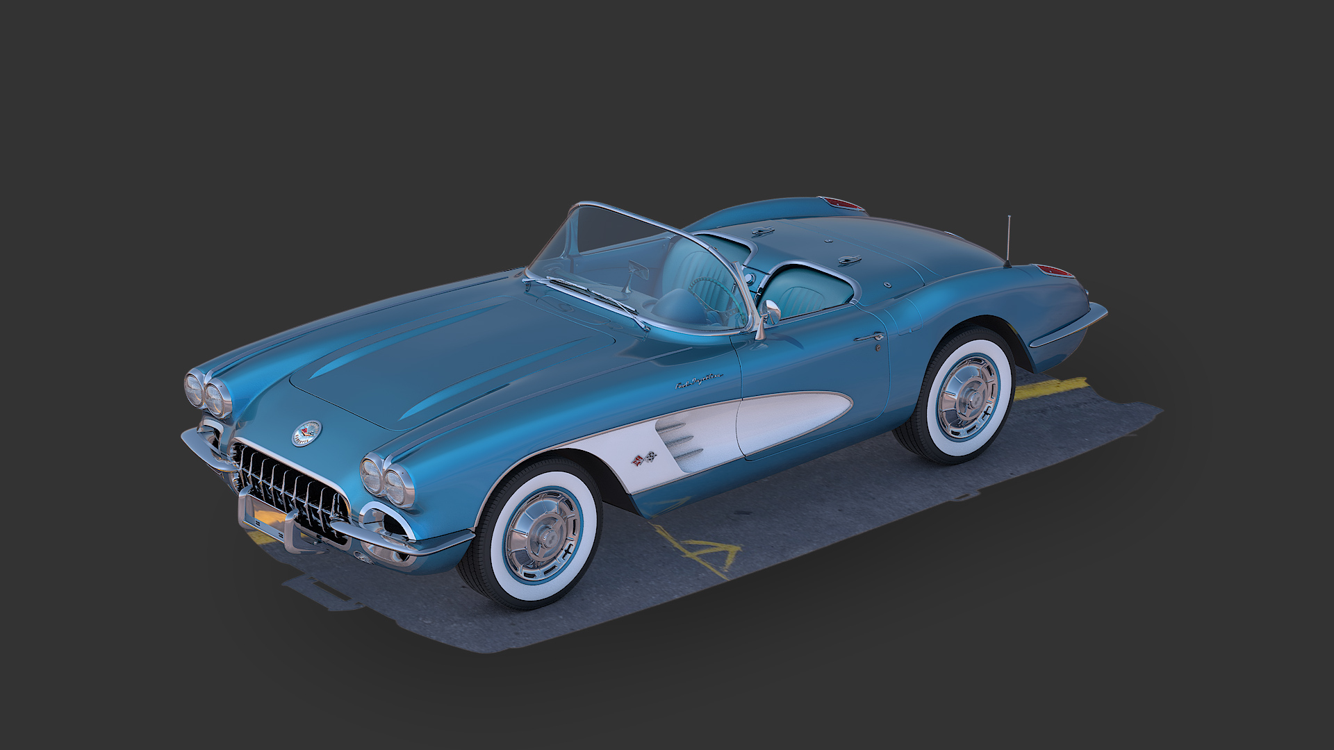 3D Chevrolet Corvette C1 - TurboSquid 2304010