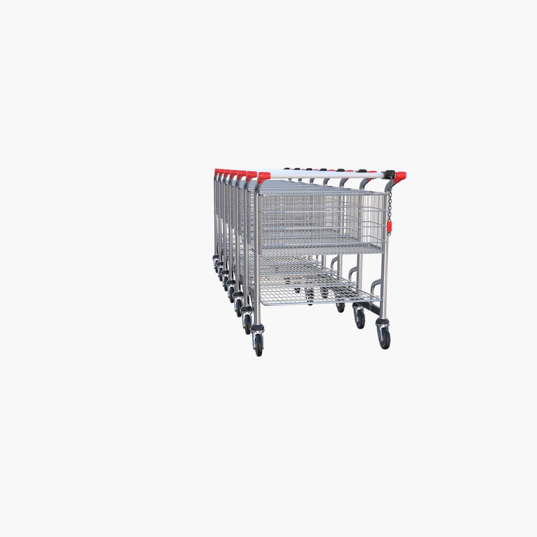 3D Shopping Cart Stack - TurboSquid 1661348