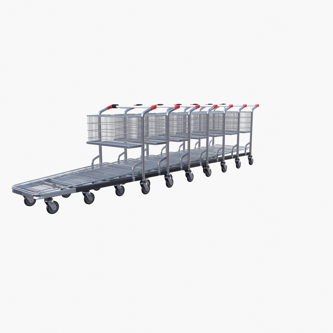 3D Shopping Cart Stack - TurboSquid 1661348