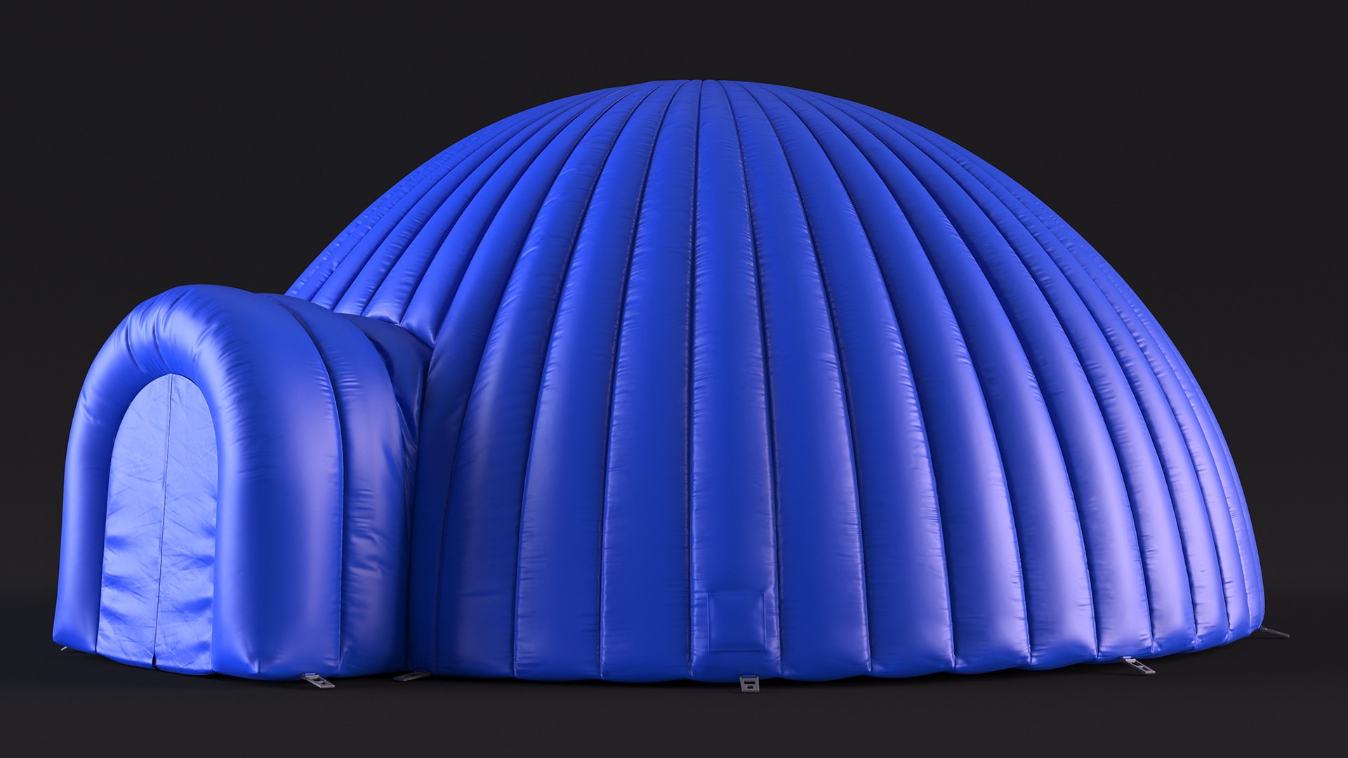 3D Igloo Inflatable Party Tent Blue Model - TurboSquid 2212770