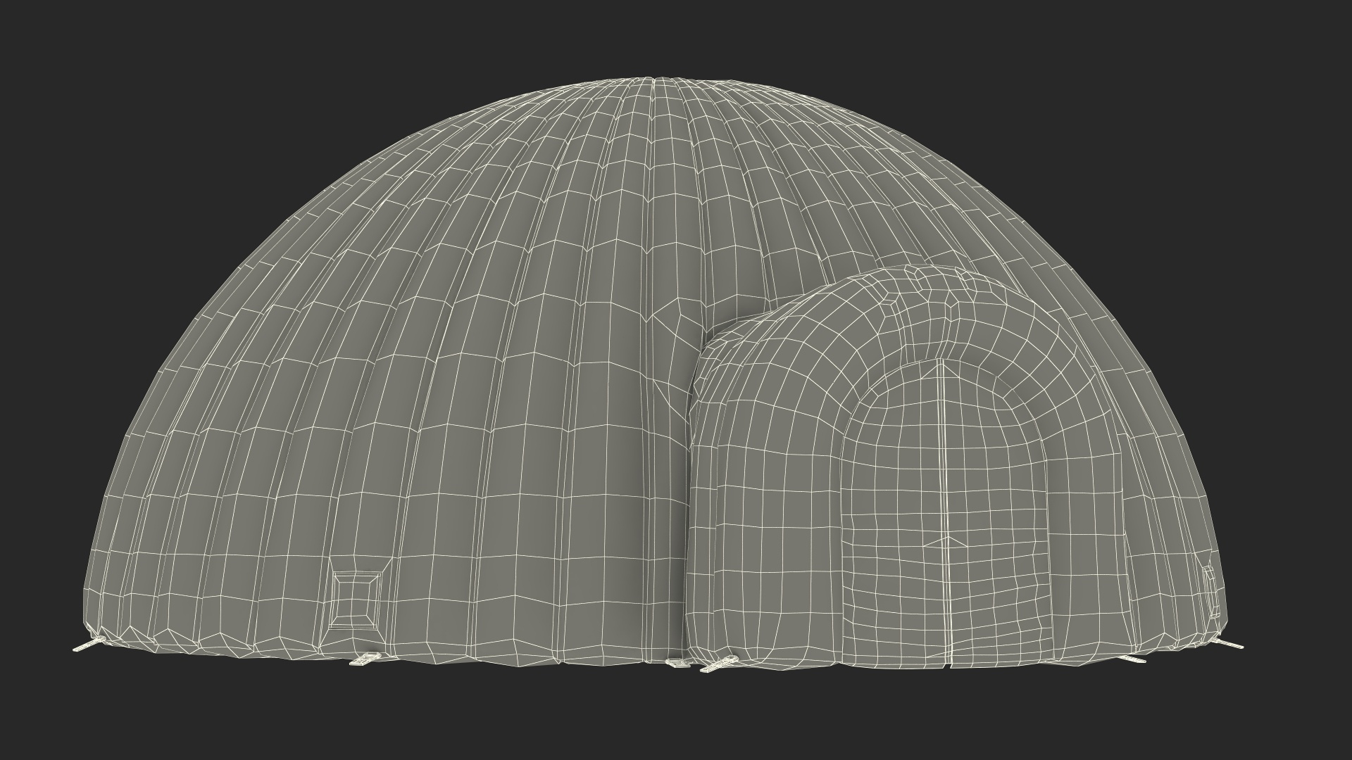 3D Igloo Inflatable Party Tent Blue Model - TurboSquid 2212770