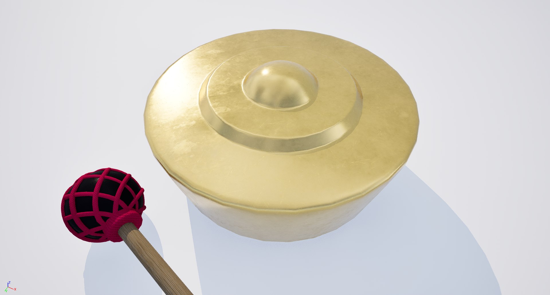 3D Traditional Hanging Gong Instrument - TurboSquid 2400514