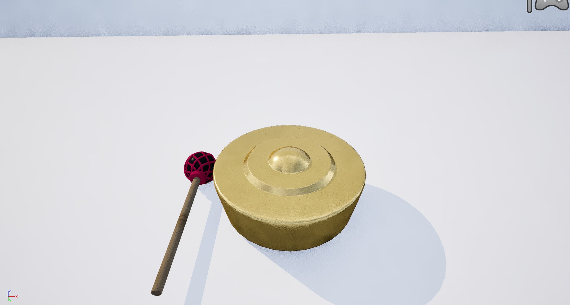 3D Traditional Hanging Gong Instrument - TurboSquid 2400514