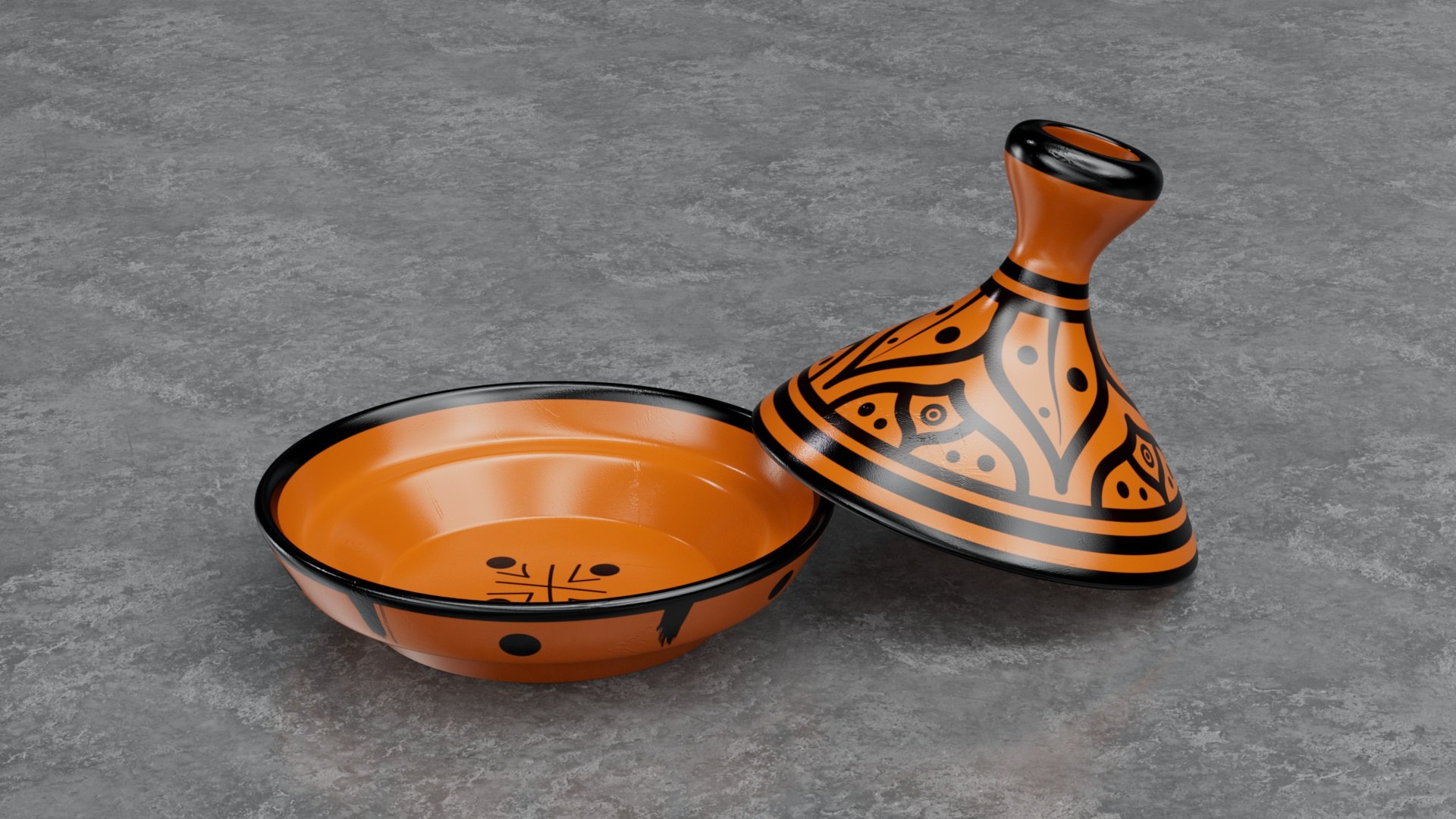Moroccan Mini TAGINE Pot 3D - TurboSquid 2241021