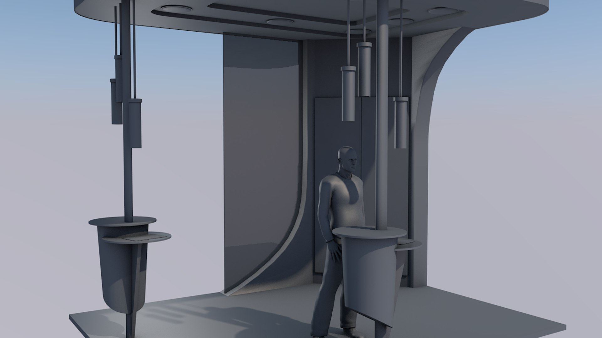 3D Expo Rectangular Stand Complete Model - TurboSquid 1323607