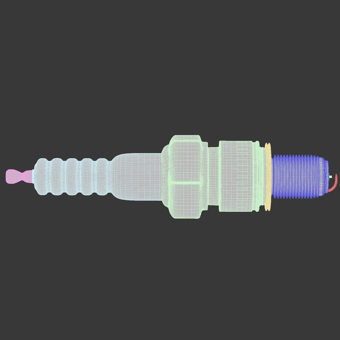 3d spark plug model