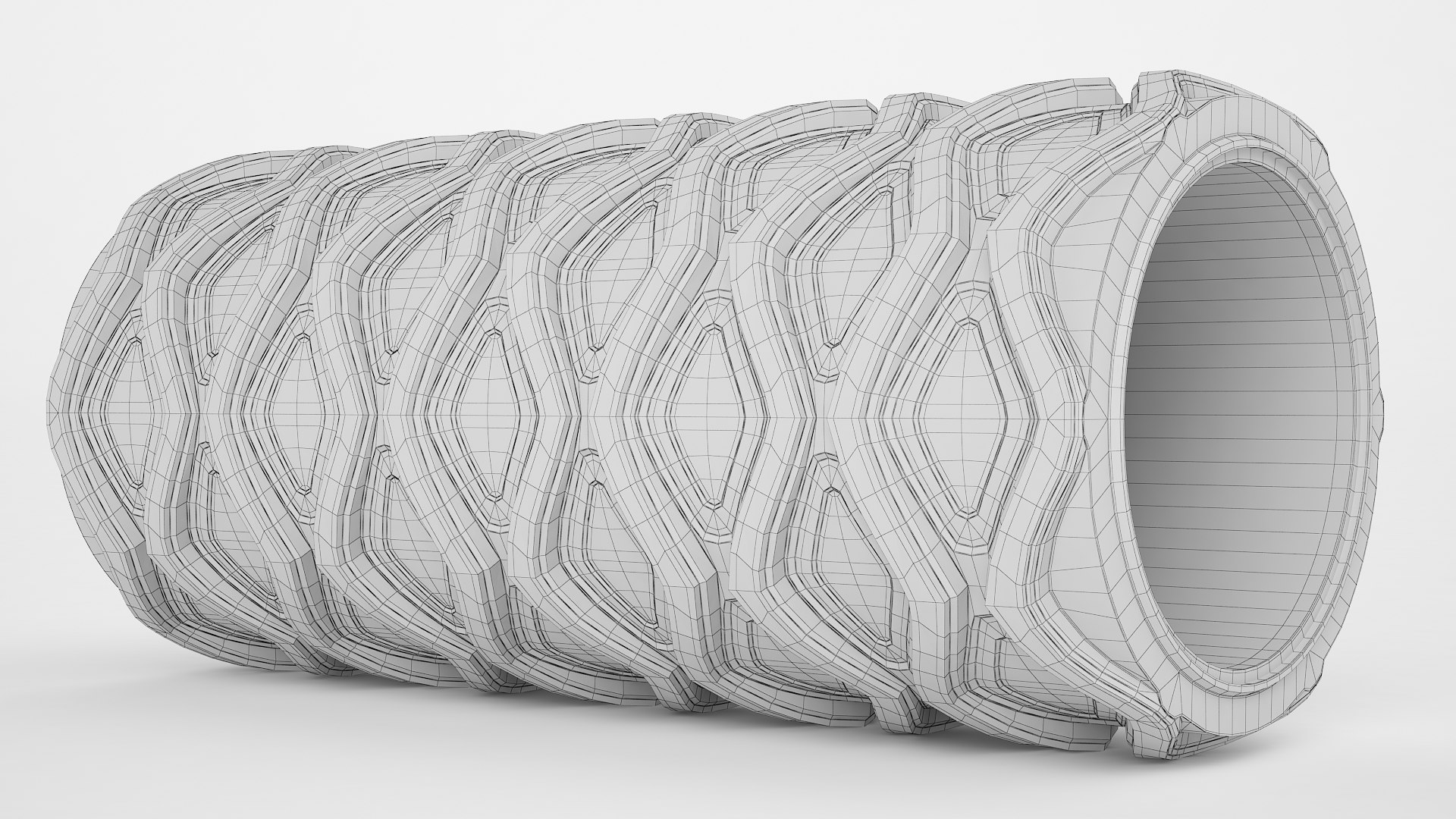 Massage Foam Roller 02 3D - TurboSquid 2060021
