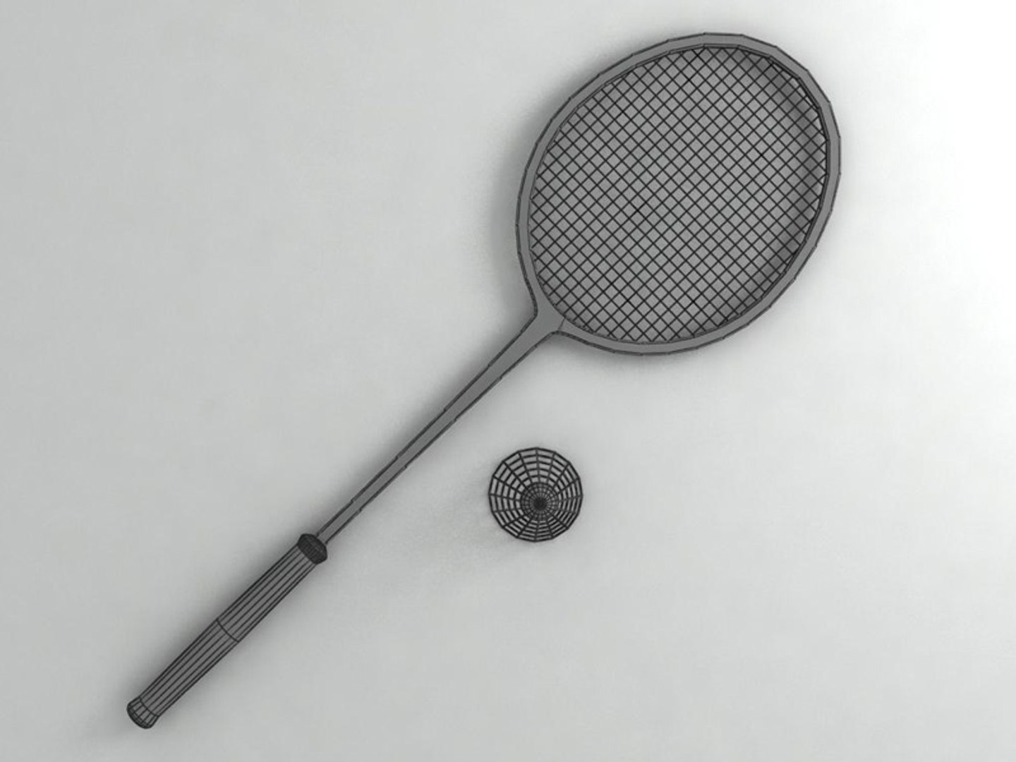 Badminton Racket 3d 3ds