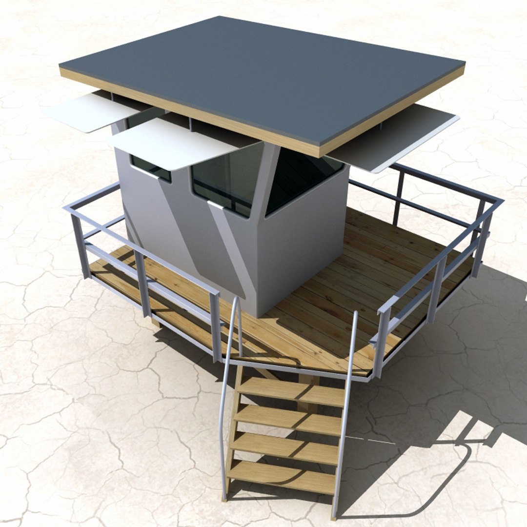 Beach Lifeguard Station 3d Obj