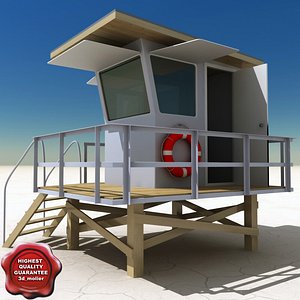 Lifeguard Station 3D Models for Download | TurboSquid