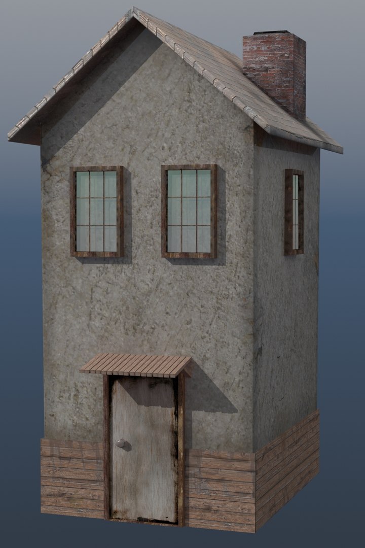 shack old 3d model