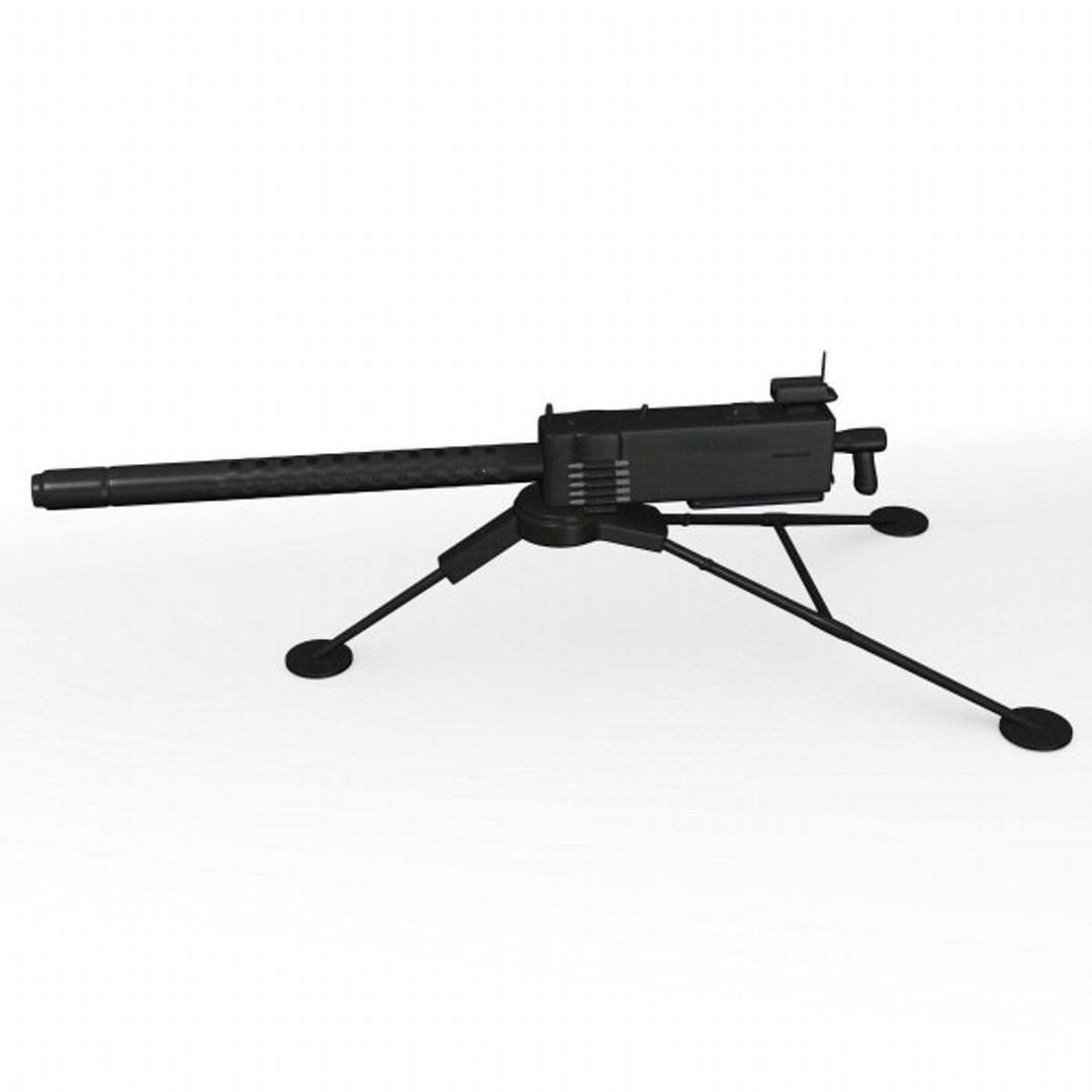 3dsmax Browning M1919a4