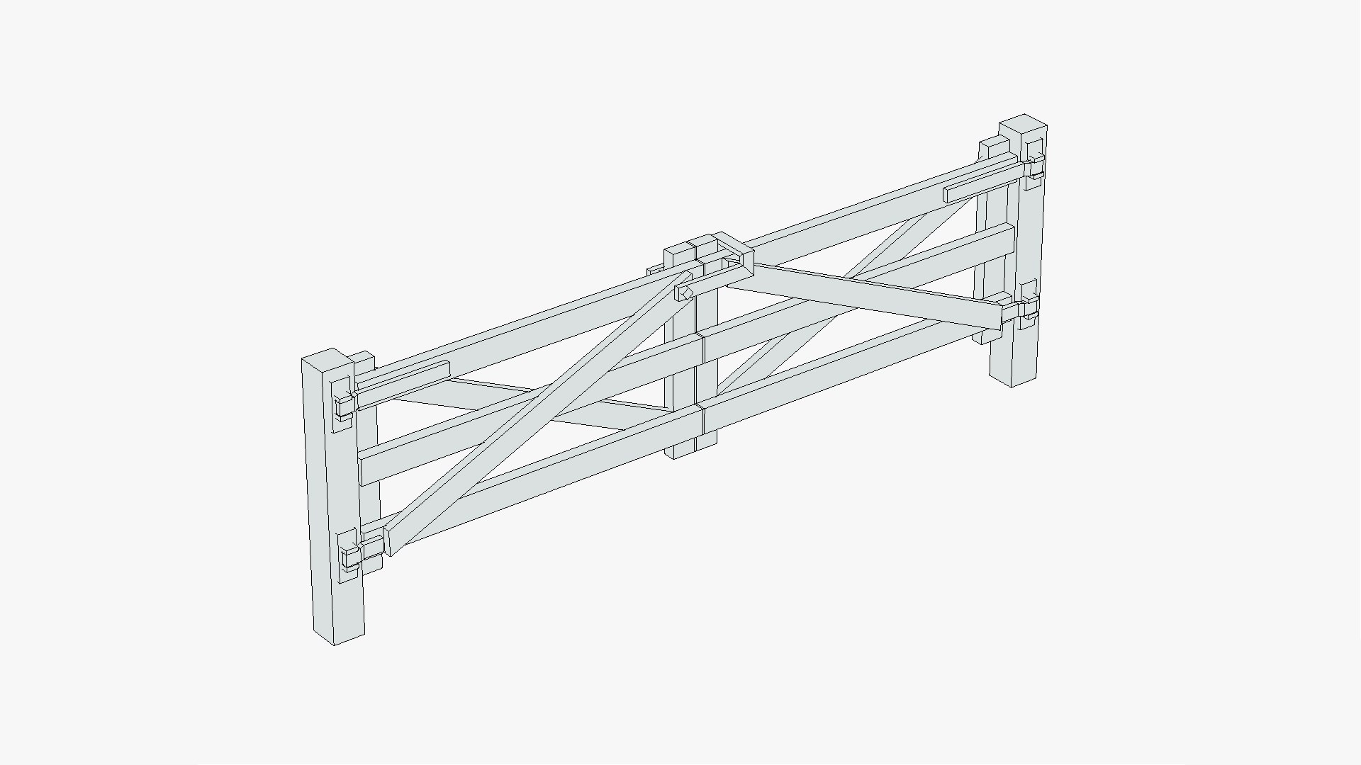 3D Stylized Wooden Fence - TurboSquid 1910288