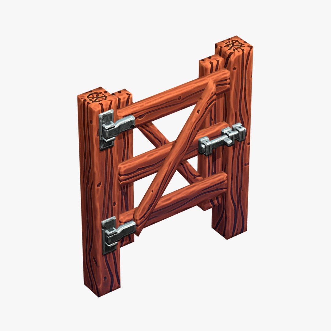 3D Stylized Wooden Fence - TurboSquid 1910288