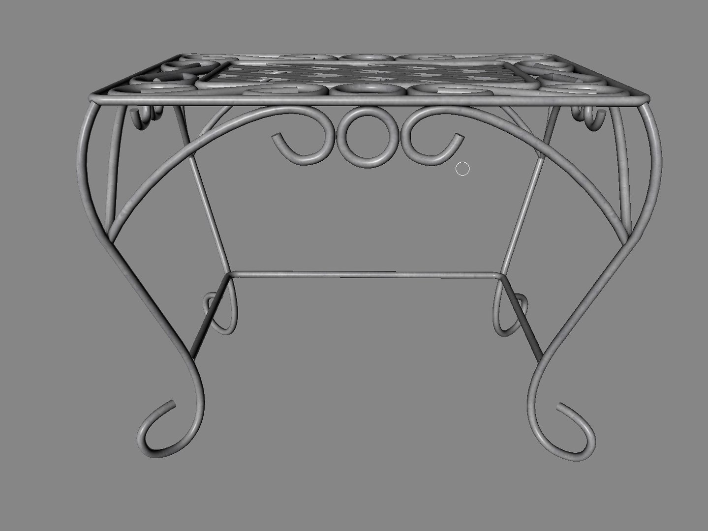 3d Model Metal Decorative Table Stand