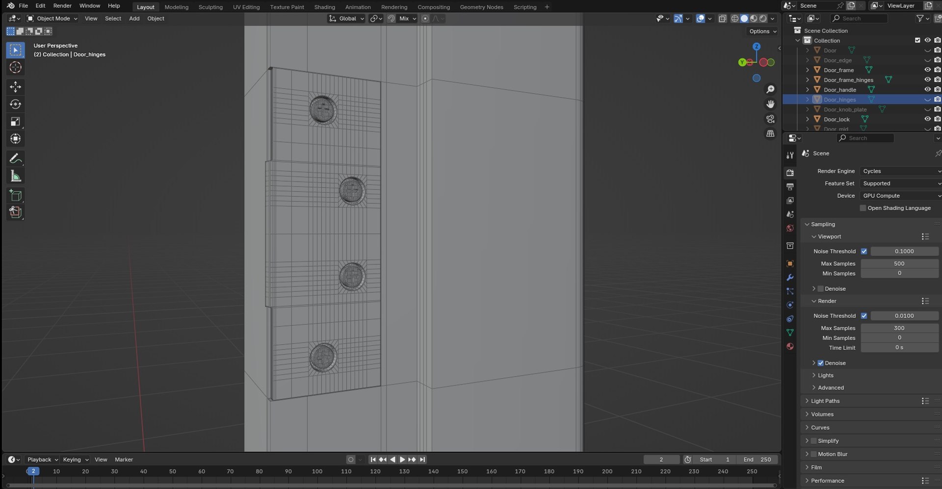 Door Model 19 3D Model - TurboSquid 2418580