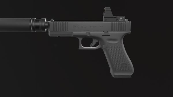 modelo 3d GLOCK 17 Gen5 MOS with attachments - TurboSquid 1990877